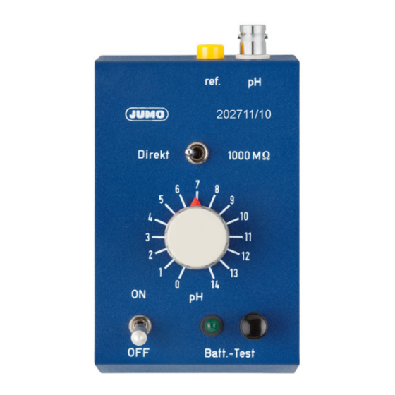 JUMO 202711/10 OPERATING MANUAL Pdf Download | ManualsLib