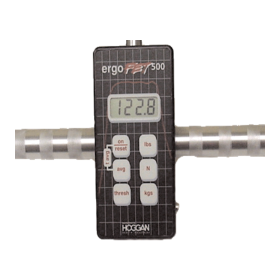 HOGGAN HEALTH ERGOFET500 USER MANUAL Pdf Download | ManualsLib