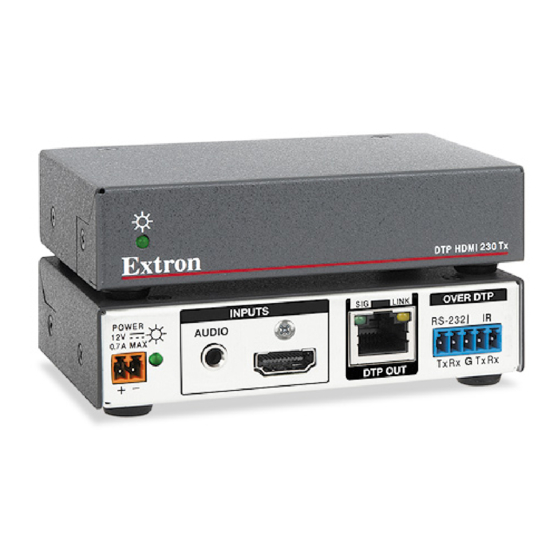 EXTRON ELECTRONICS DTP HDMI 230 SERIES SETUP MANUAL Pdf Download ...
