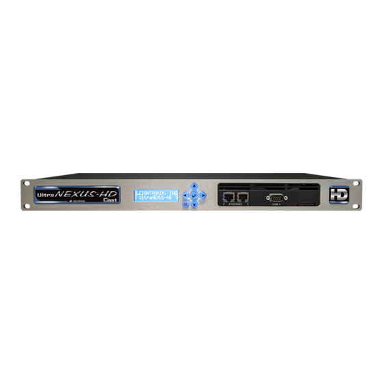LEIGHTRONIX ULTRANEXUS-HD CAST PRODUCT QUICK MANUAL Pdf Download ...