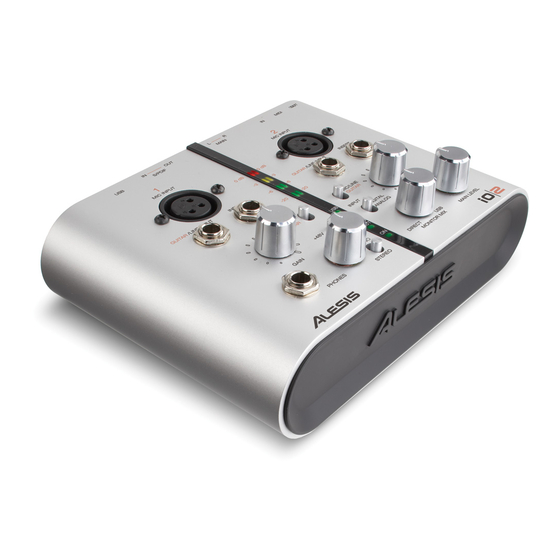 ALESIS IO2 EXPRESS QUICK START MANUAL Pdf Download | ManualsLib