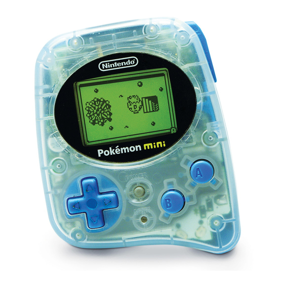 NINTENDO POKEMON MINI MANUAL Pdf Download | ManualsLib