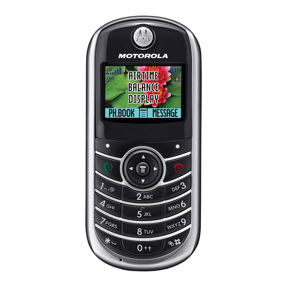 MOTOROLA C139 USER MANUAL Pdf Download | ManualsLib