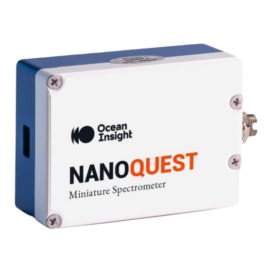 OCEAN INSIGHT NANOQUEST INSTALLATION AND OPERATION MANUAL Pdf Download ...