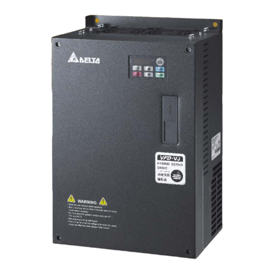 DELTA VFD-VJ SERIES USER MANUAL Pdf Download | ManualsLib