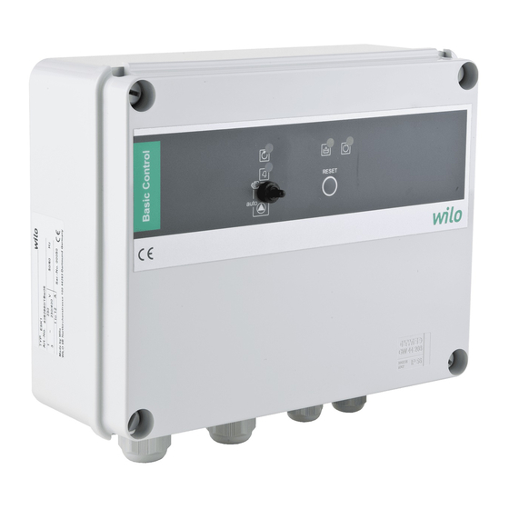 WILO CONTROL ESK1 INSTALLATION AND OPERATING INSTRUCTIONS MANUAL Pdf ...
