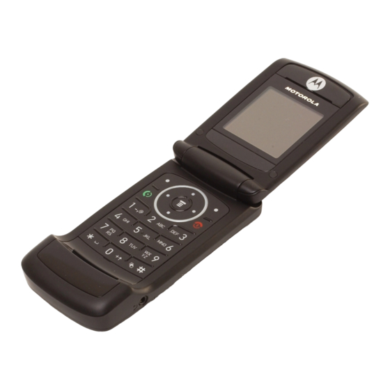 MOTOROLA W220 USER MANUAL Pdf Download | ManualsLib