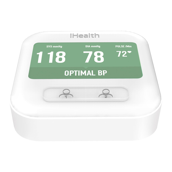 IHEALTH CLEAR QUICK START MANUAL Pdf Download | ManualsLib