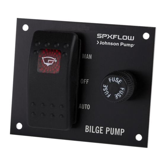 SPXFLOW BILGE PUMP CONTROL PANEL CONTROL PANEL INSTRUCTION MANUAL ...