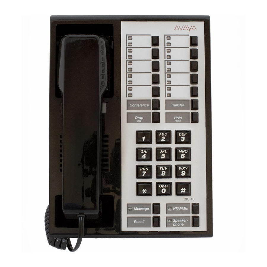 AVAYA MERLIN MAIL VOICE MESSAGING SYSTEM QUICK REFERENCE CARD Pdf ...