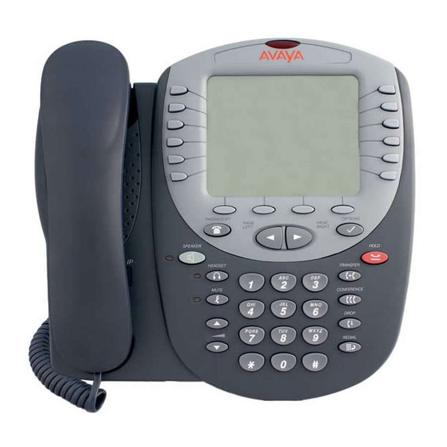 AVAYA 4620 USER MANUAL Pdf Download | ManualsLib