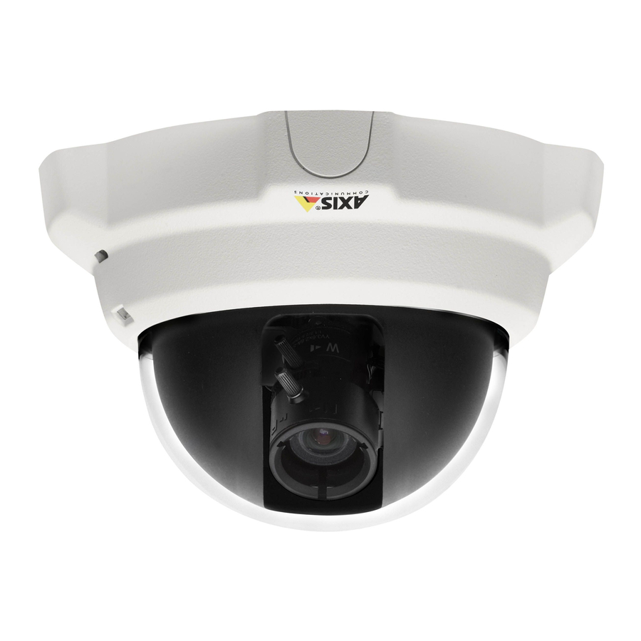 AXIS FIXED DOME NETWORK CAMERA P3301 INSTALLATION MANUAL Pdf Download ...