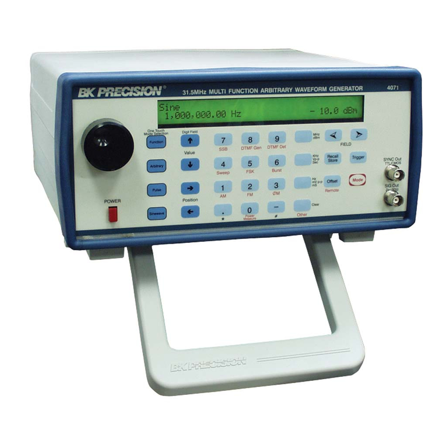 BK PRECISION 4071 USER MANUAL Pdf Download | ManualsLib