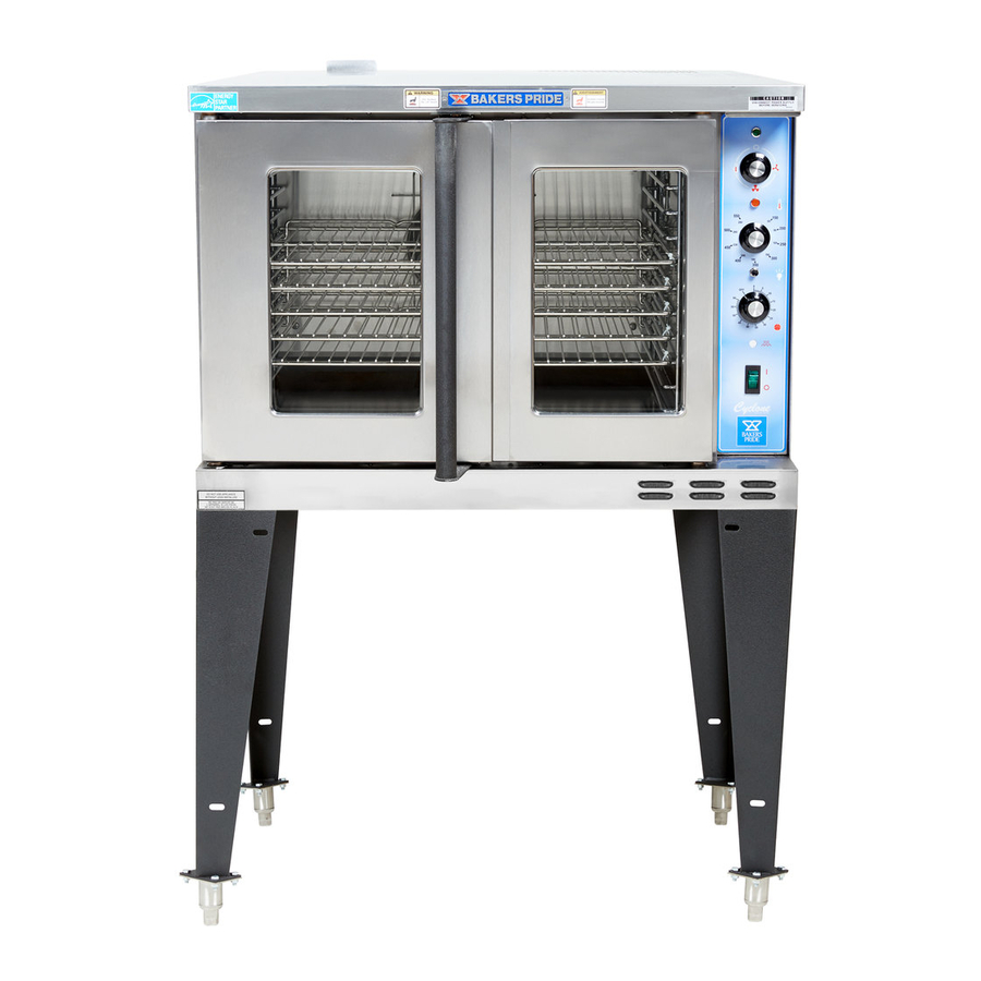 BAKERS PRIDE CYCLONE GDCO-E1 SINGLE SPECIFICATIONS Pdf Download ...