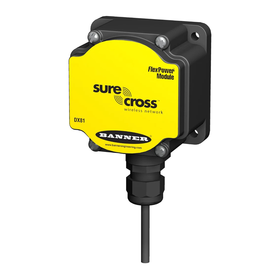 BANNER SURECROSS DX81 SPECIFICATION SHEET Pdf Download | ManualsLib