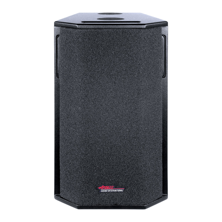 APOGEE LOUDSPEAKER AE-5 PRODUCT DIMENSIONS Pdf Download | ManualsLib