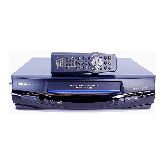 PANASONIC OMNIVISION PV-8450 OPERATING INSTRUCTIONS MANUAL Pdf Download ...