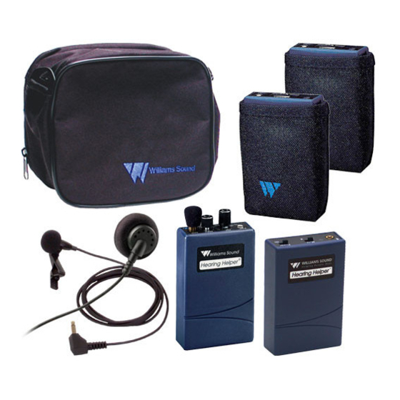 WILLIAMS SOUND HEARING HELPER PFM 300 USER MANUAL Pdf Download | ManualsLib