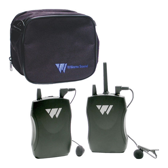 WILLIAMS SOUND PERSONAL FM PFM 863 SPECIFICATIONS Pdf Download | ManualsLib