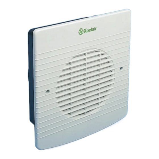 XPELAIR WX6 INSTALLATION AND MAINTENANCE INSTRUCTIONS MANUAL Pdf ...