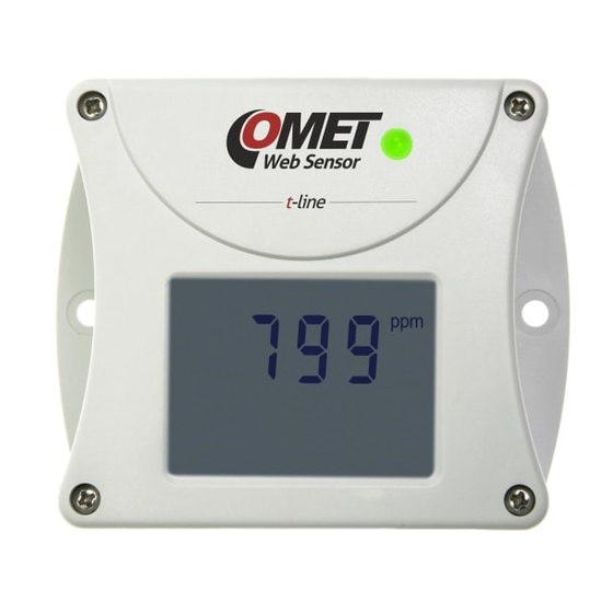 COMET SYSTEM WEB SENSOR T5540 USER MANUAL Pdf Download | ManualsLib