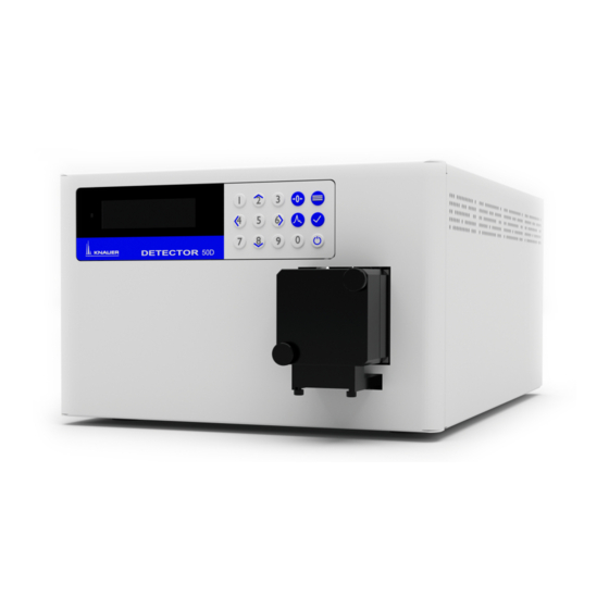 KNAUER BLUESHADOW DETECTOR 50D INSTRUCTIONS MANUAL Pdf Download | ManualsLib