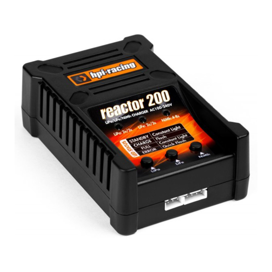 HPI RACING REACTOR 200 INSTRUCTION Pdf Download | ManualsLib