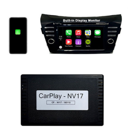 ETC CARPLAY NV17 MANUAL Pdf Download | ManualsLib