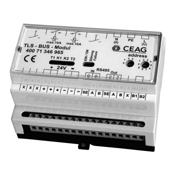 EATON CEAG TLS-BUS-MODULE MOUNTING AND OPERATING INSTRUCTIONS Pdf ...