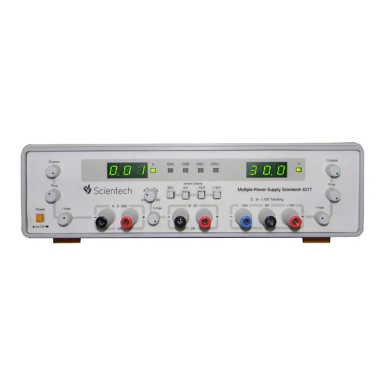 SCIENTECH TECHNOLOGIES SCIENTECH 4077 QUICK START MANUAL Pdf Download ...