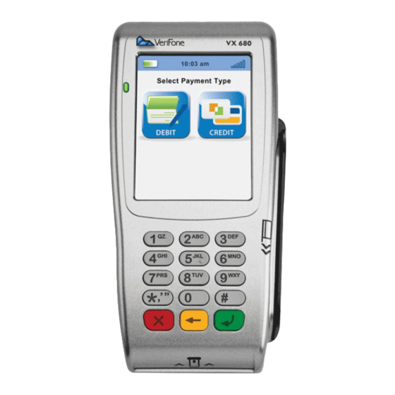 VERIFONE VX680 USER MANUAL Pdf Download | ManualsLib