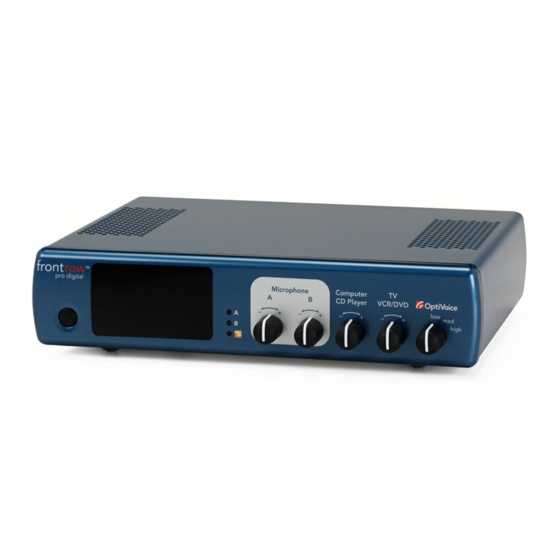 FRONTROW 940R USER MANUAL Pdf Download | ManualsLib