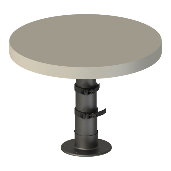 LIPPERT COMPONENTS VARIABLE HEIGHT TABLE PEDESTAL MASTER OWNER'S MANUAL ...