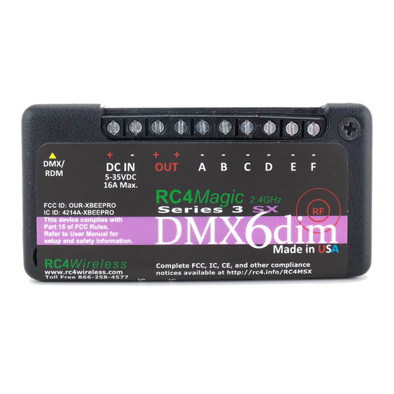 RC4 WIRELESS RC4MAGIC 3 SERIES QUICK START MANUAL Pdf Download | ManualsLib
