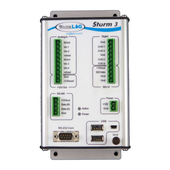XYLEM YSI STORM3 GETTING STARTED MANUAL Pdf Download | ManualsLib