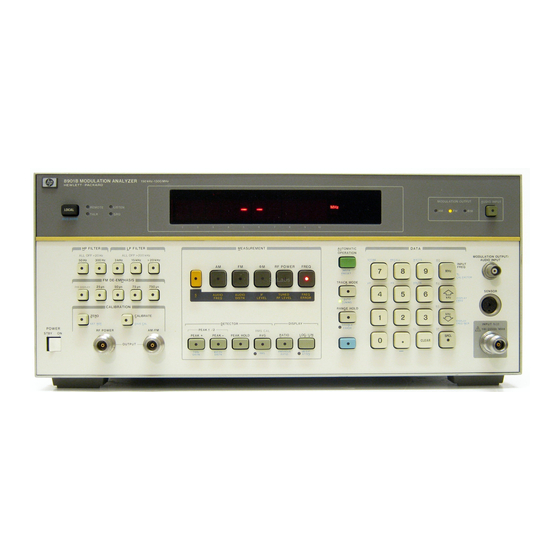 HP 8901B SERVICE MANUAL Pdf Download | ManualsLib