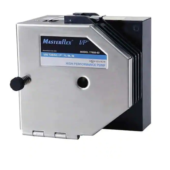 MASTERFLEX I/P 77600-82 OPERATING MANUAL Pdf Download | ManualsLib