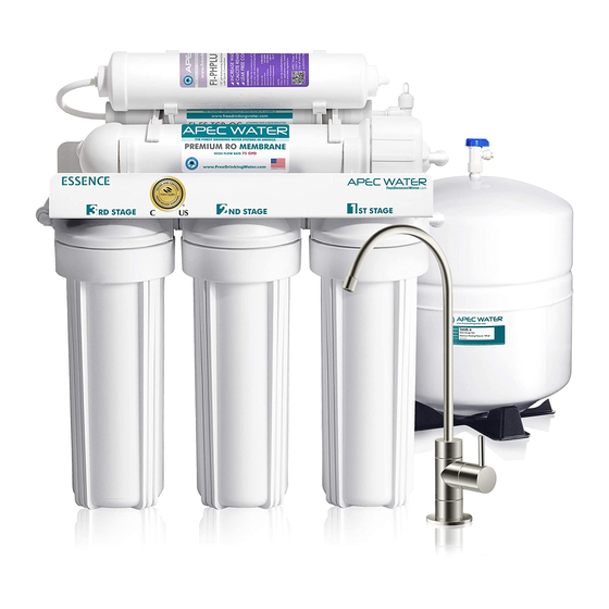 APEC WATER ESSENCE ROES-PHUV75 INSTALLATION INSTRUCTIONS & OWNER'S ...