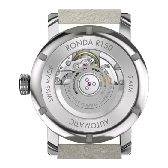 RONDA MECANO R150 USER MANUAL Pdf Download | ManualsLib