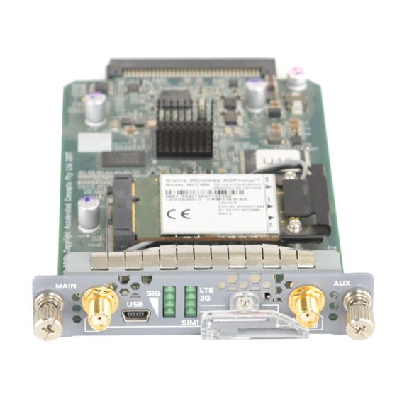 JUNIPER LTE MINI-PIM INSTALLATION MANUAL Pdf Download | ManualsLib