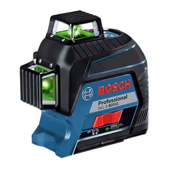 BOSCH GLL 3-60 XG ORIGINAL INSTRUCTIONS MANUAL Pdf Download | ManualsLib