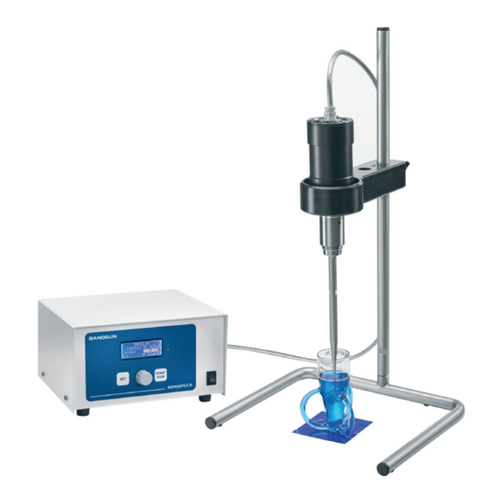 BANDELIN SONOPULS USER INSTRUCTIONS Pdf Download | ManualsLib