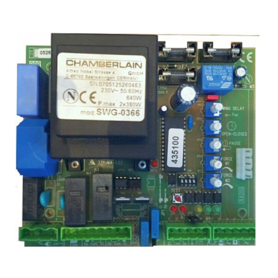 CHAMBERLAIN LIFTMASTER PROFESSIONAL CB1 QUICK START MANUAL Pdf Download ...