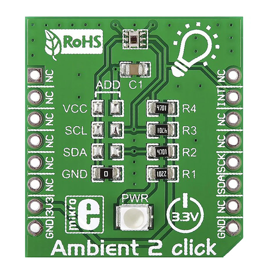 Mikroelektronika Ambient 2 Click Manual Pdf Download Manualslib