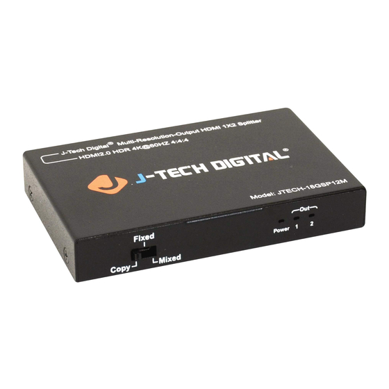 J-TECH DIGITAL JTECH-18GSP12M OPERATING INSTRUCTIONS Pdf Download ...
