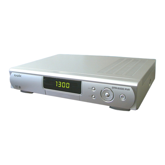RADIX DTR 9000PVR USER MANUAL Pdf Download | ManualsLib