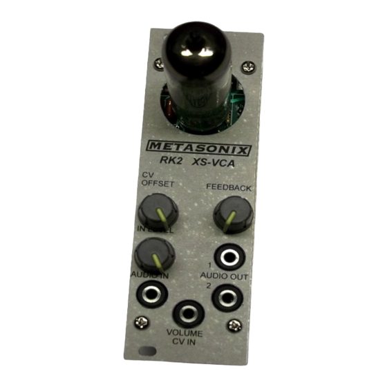 METASONIX RK2 XS-VCA USER MANUAL Pdf Download | ManualsLib