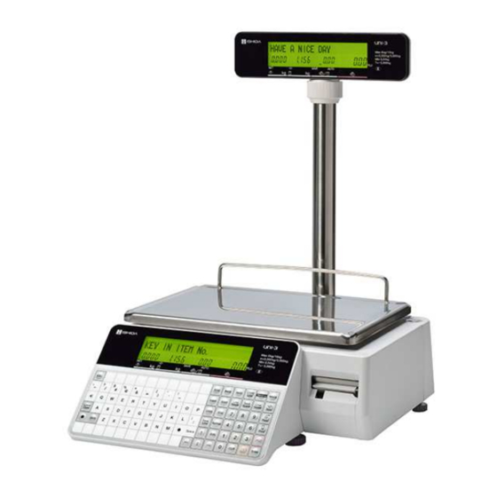 ISHIDA UNI-3 USER MANUAL Pdf Download | ManualsLib