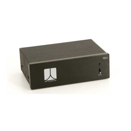 WELL TEMPERED LAB DPS INSTRUCTION MANUAL Pdf Download | ManualsLib