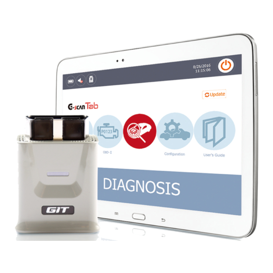 GIT G-SCAN TAB QUICK MANUAL Pdf Download | ManualsLib